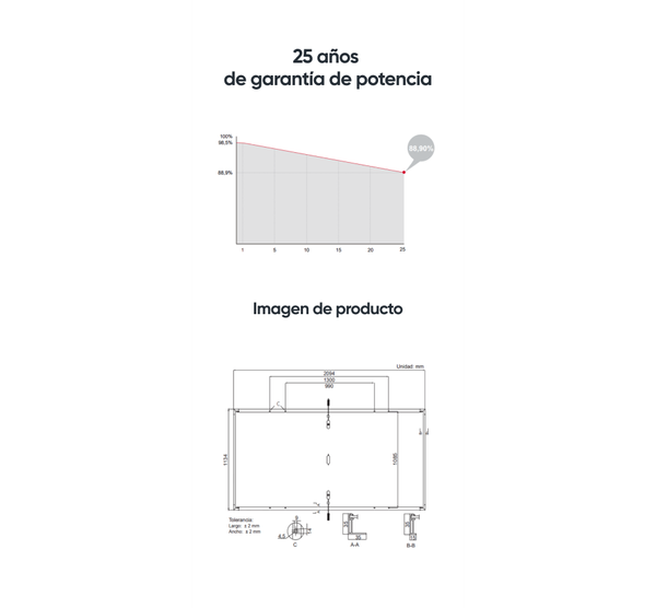 LONGI LR5-66HTH 525Wp solar panels - Holaluz